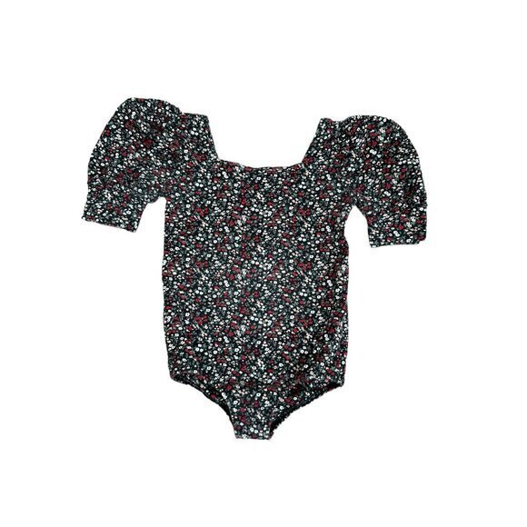 Remie Girl | One Pieces | Remie Girl Floral Puff Sleeve Soire Leotard ...